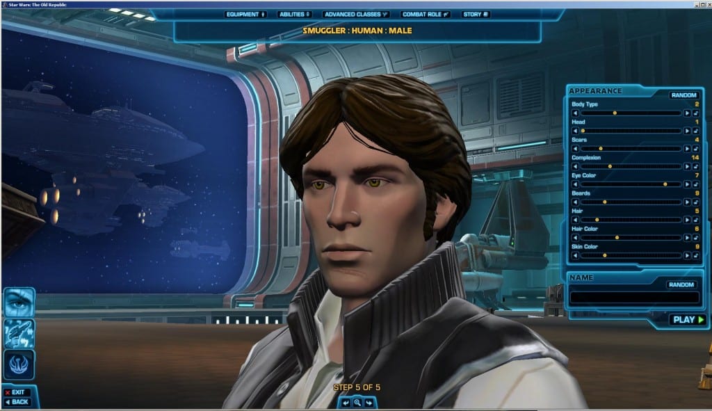 Create Iconic Star Wars Characters in SWTOR!
