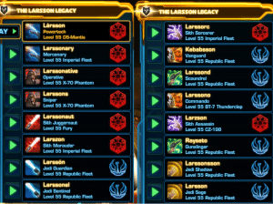Max Level Mastery: 16 SWTOR Toons Leveled Up!