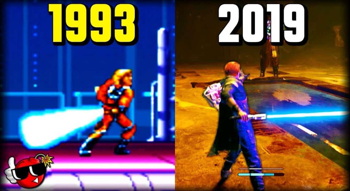 Explore Lightsaber Battles in Star Wars Games History!
