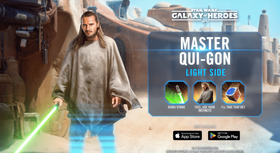 Master Qui-Gon Jinn's New Kit and Tactics in SWGoH!