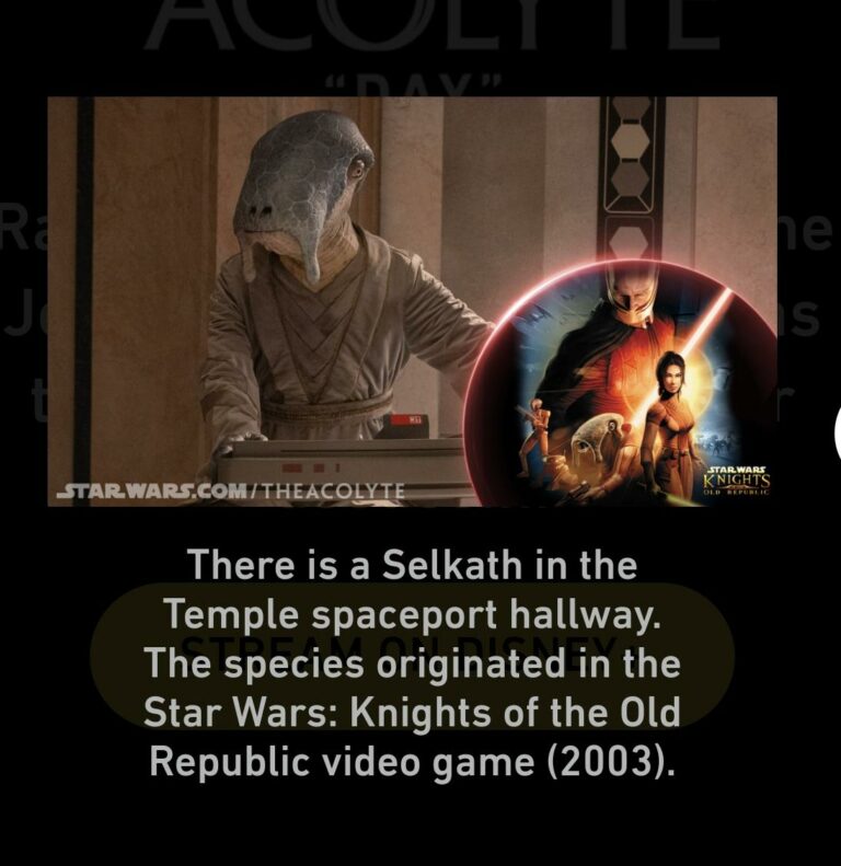 The Acolyte Features First Live-Action Selkath from KOTOR"