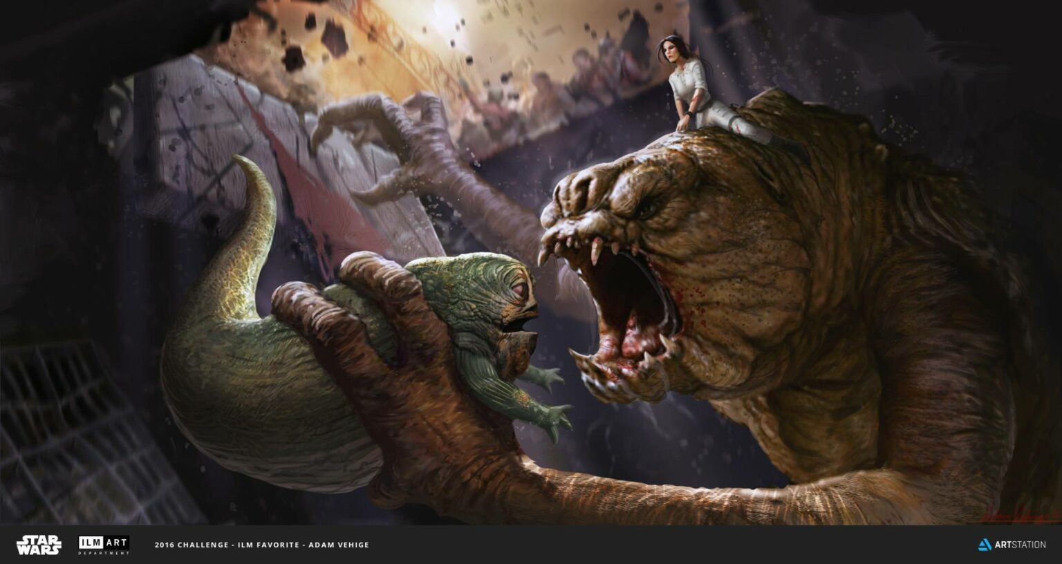 Riding a Rancor: Boba Fett's Wild Adventure