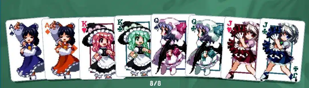 Touhou 6 Card Skin Mod for Balatro - Custom Ace to Jack Designs