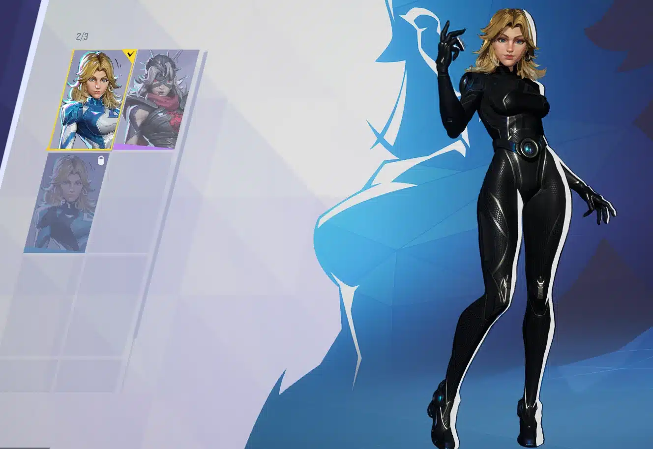 Invisible Woman Black Latex Dress Mod for Marvel Rivals - Stylish Upgrade