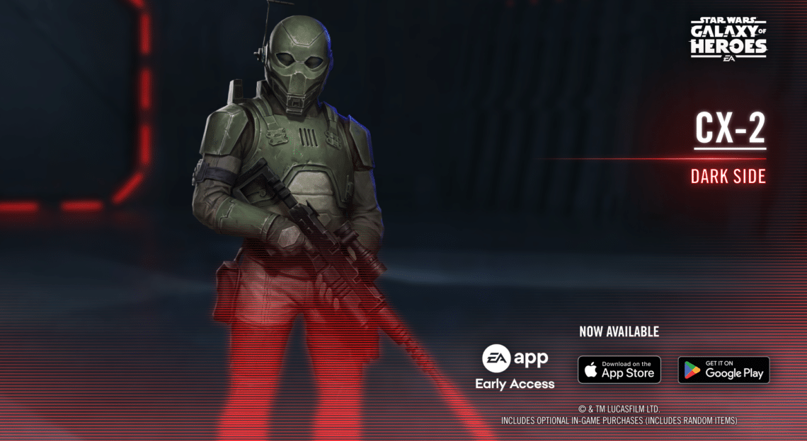 SWGOH CX-2 Kit Reveal: New Dark Side Clone Trooper Joins Empire Squad