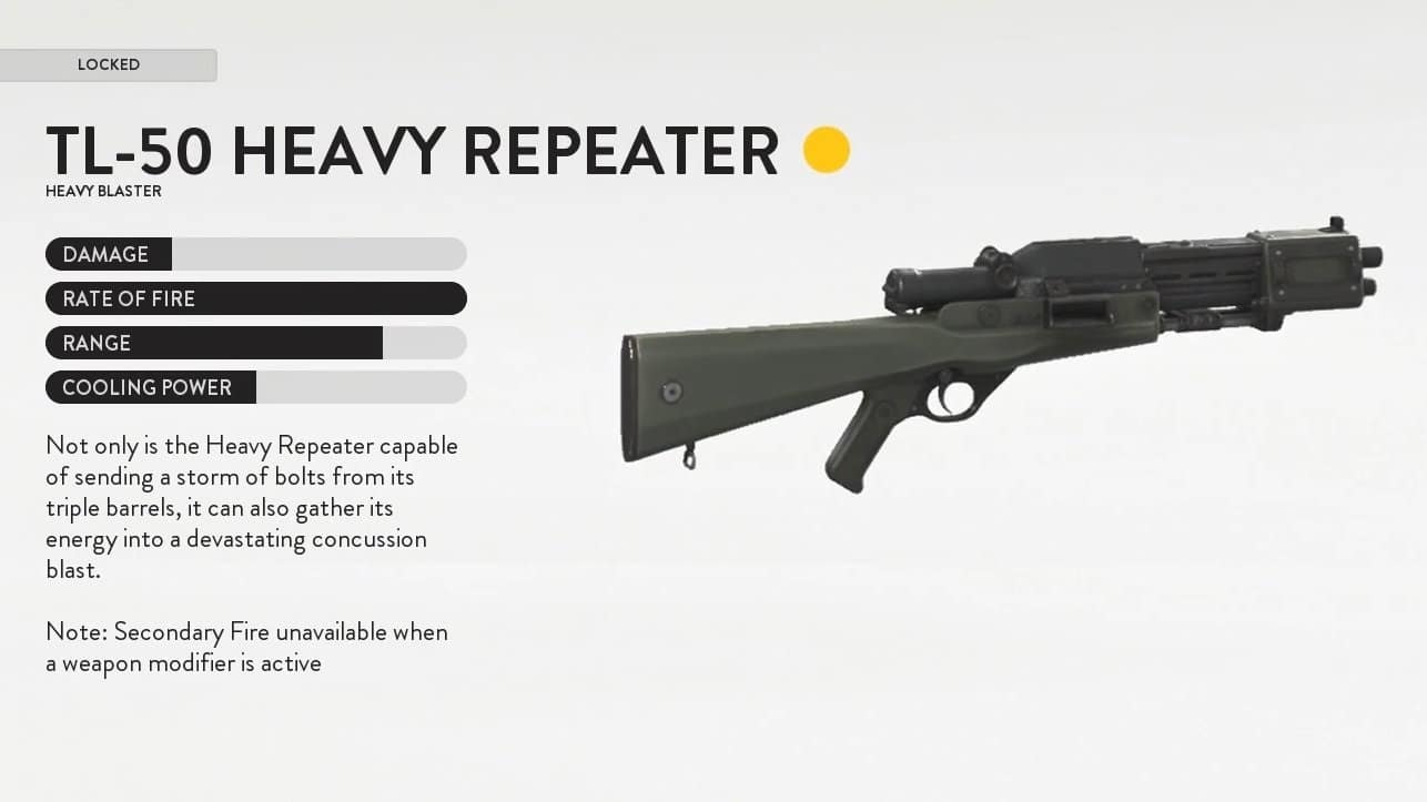 TL-50 Heavy Repeater: From Star Wars Games to Andor's Live-Action Debut