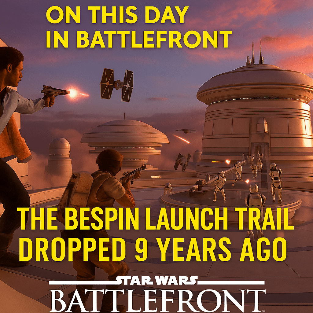 9 Years Since the Star Wars Battlefront Bespin Launch Trailer Took Us ...
