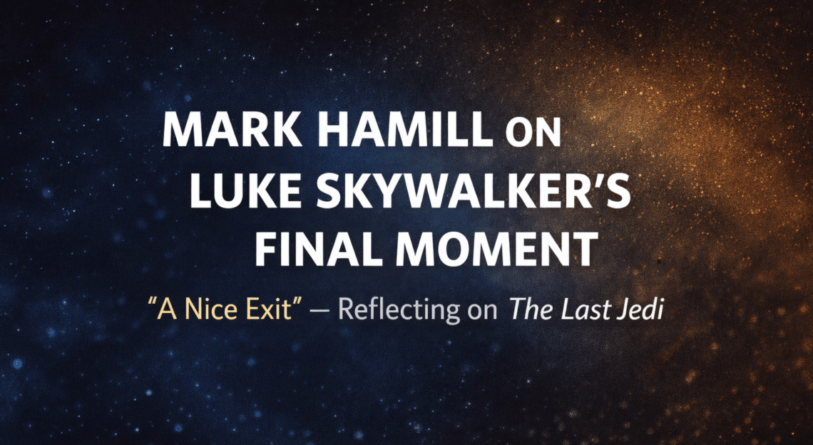 Mark Hamill Says Luke Skywalker’s Ending in The Last Jedi Was Right