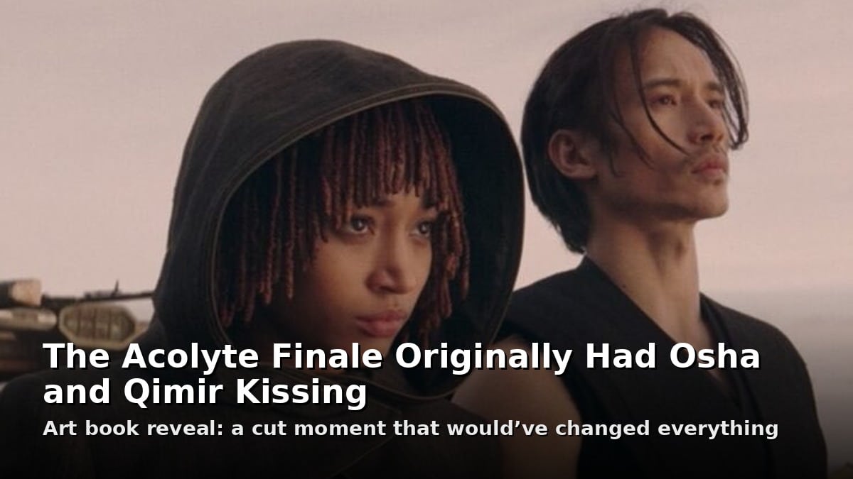 The Acolyte Finale Originally Had Osha and Qimir Kissing (Art Book Reveal)