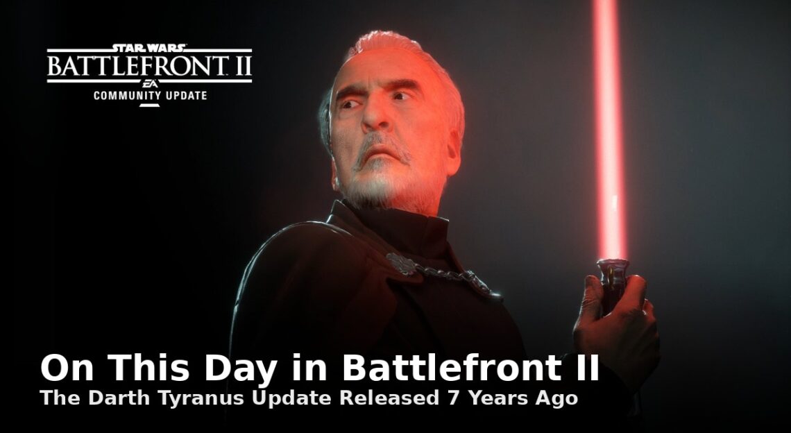 On This Day in Battlefront II: The Darth Tyranus Update Released 7 ...
