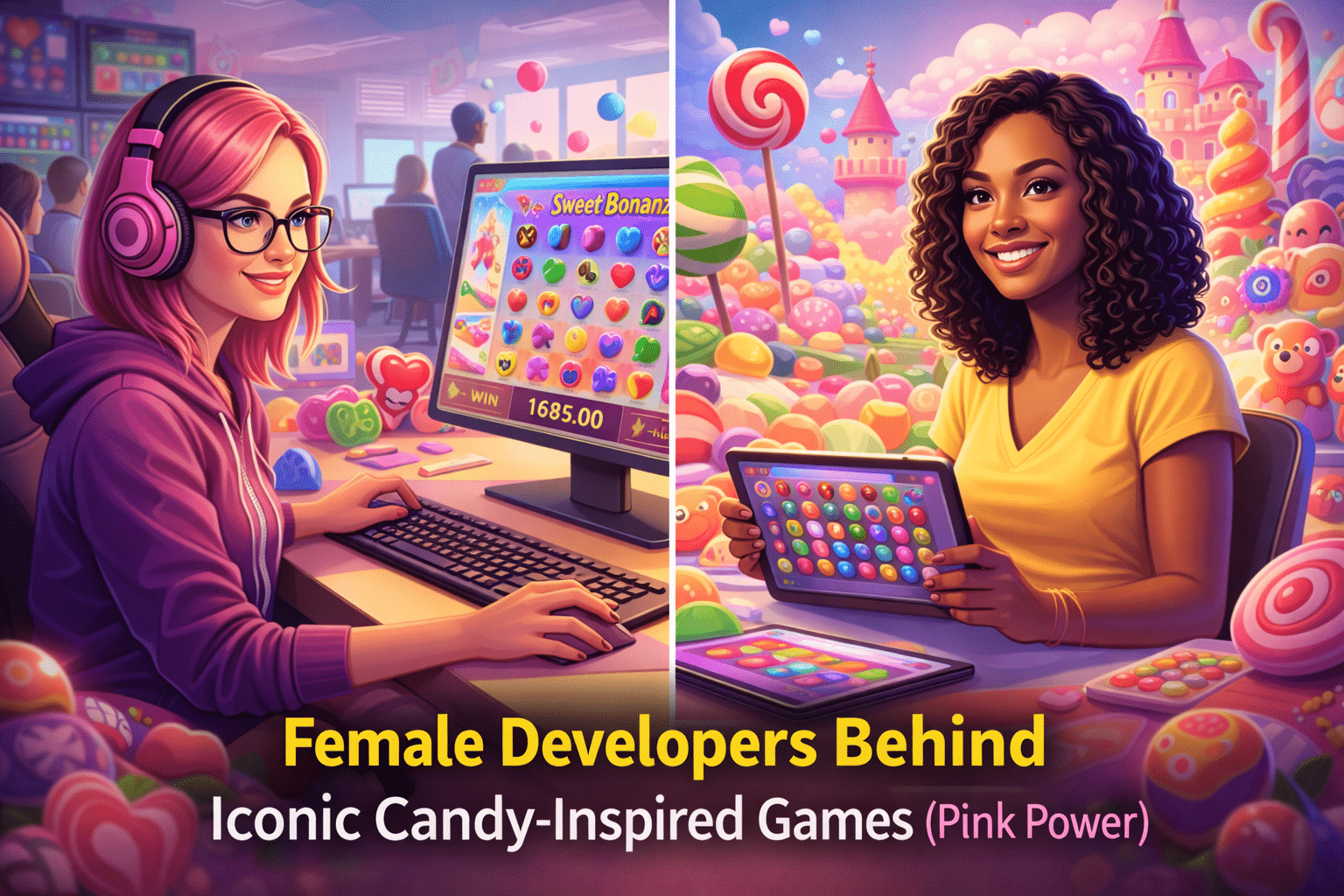Female Developers Behind Iconic Candy-Inspired Games (Pink Power)