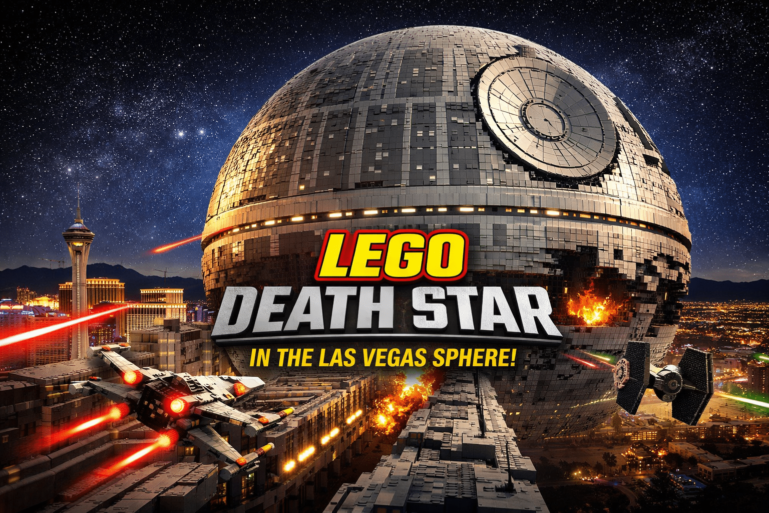 The Las Vegas Sphere Is Becoming a LEGO Death Star You Can Play Inside
