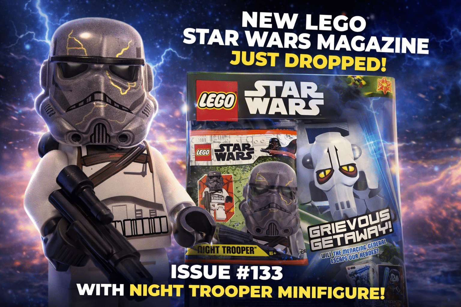 LEGO Star Wars Magazine Issue #133 Includes Night Trooper Minifigure