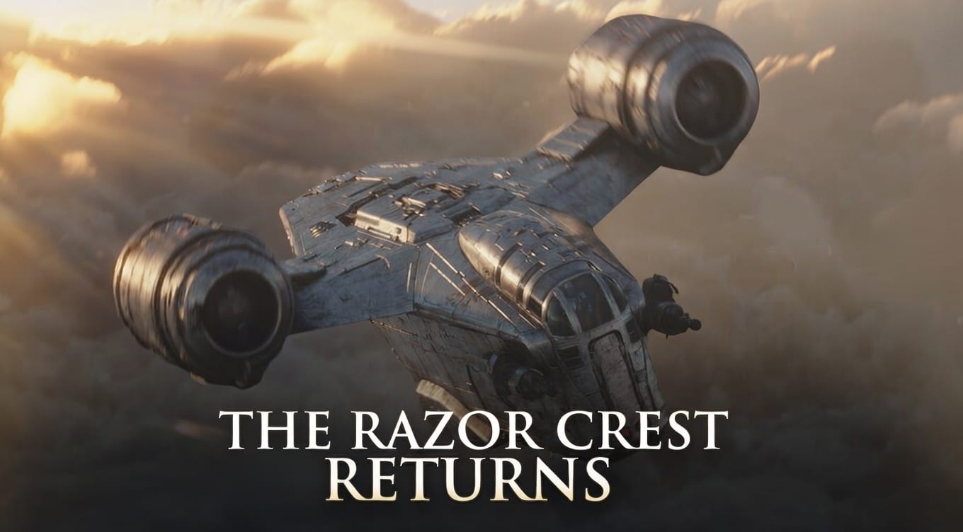 Din Djarin Gets Razor Crest Model Back in Movie
