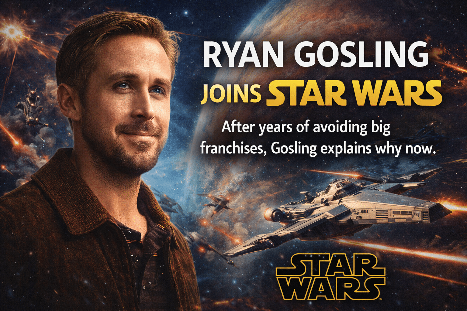 Ryan Gosling Explains Why He Finally Joined Star Wars After Avoiding ...