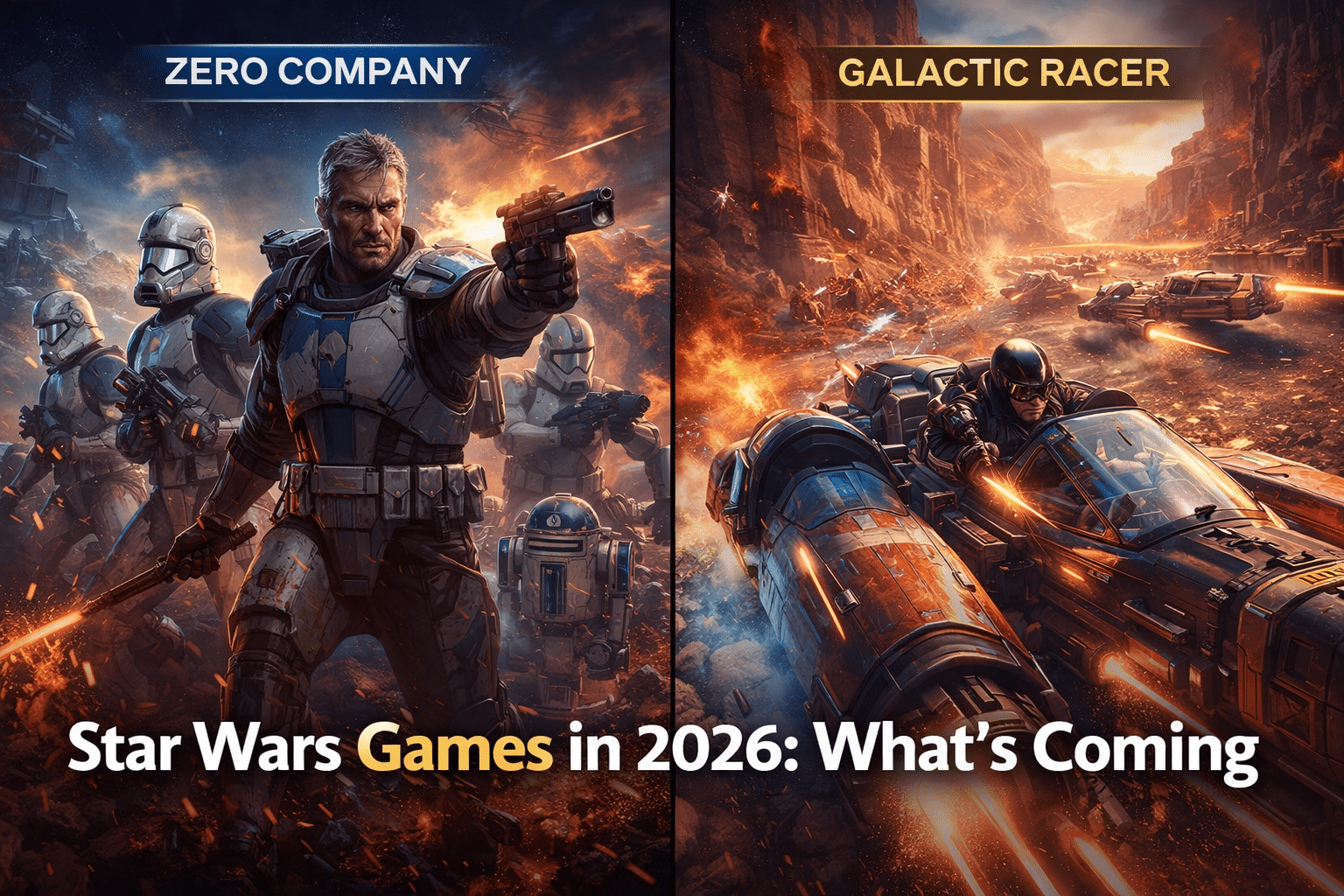 Star Wars Games in 2026: Zero Company, Galactic Racer & What’s Next