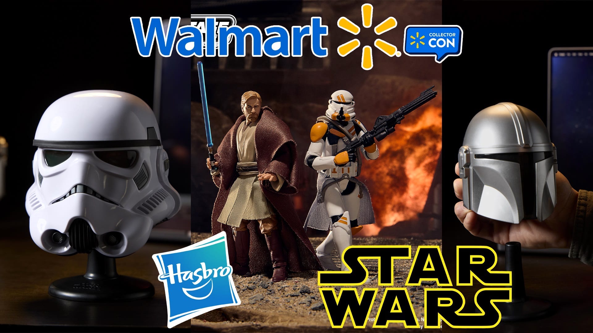 Walmart Collector Con Brings Obi-Wan, Airborne Trooper, and Mini Helmets