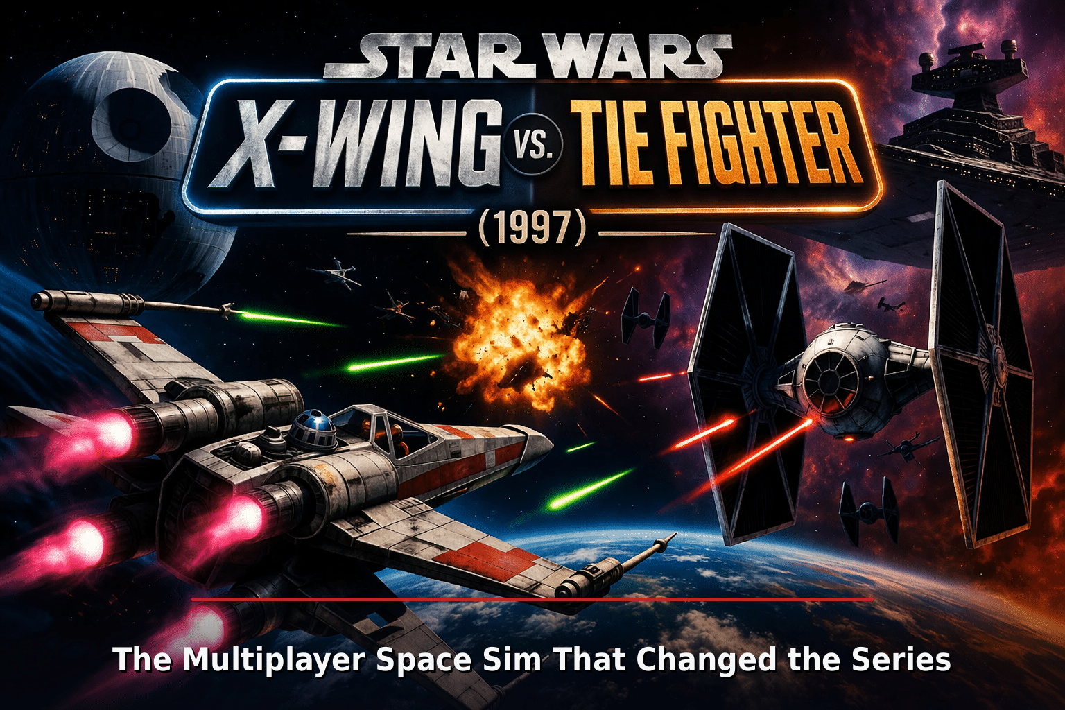Star Wars: X-Wing vs. TIE Fighter (1997) – The Multiplayer Flight Sim ...