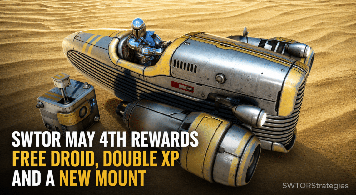SWTOR May 4th Rewards Still Live With Free Droid and Mount
